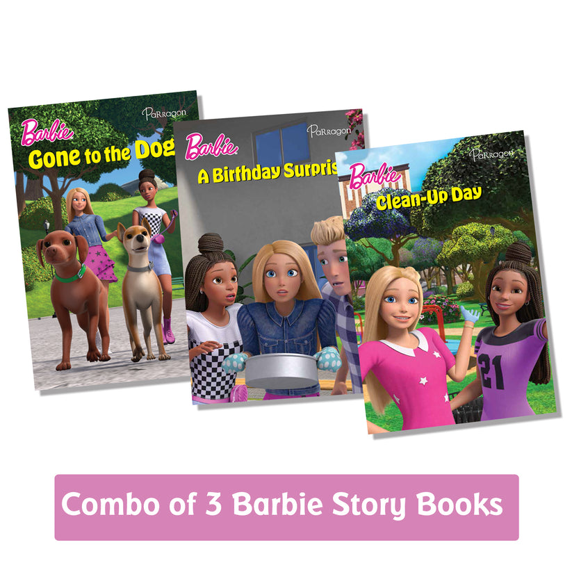 Combo of 3 Barbie Story Books | Barbie Stories Collection | For 4 to 6 ...