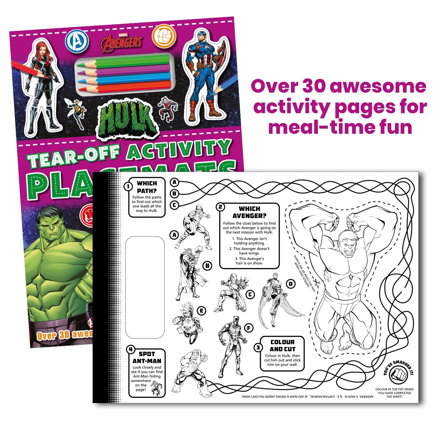Marvel Fun Pack of 2 Activity book Set of Hulk & Spider Man [Paperback ...