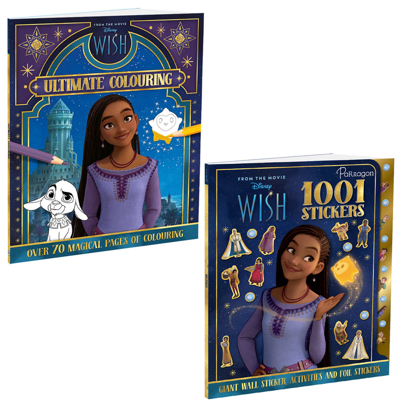 Disney Wish Colouring and Sticker Pack of 2 Books | 1001 Stickers | Ul ...