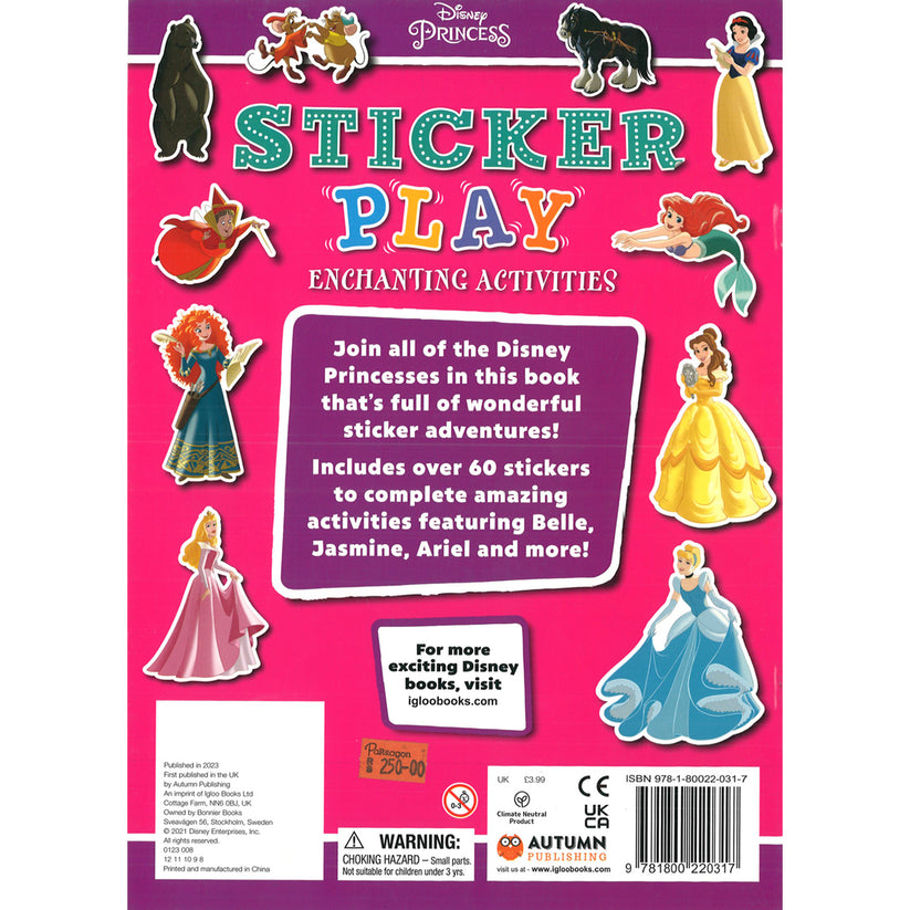 Disney Princess: Sticker Play Enchanting Activities Walt Disney – Parragon Publishing